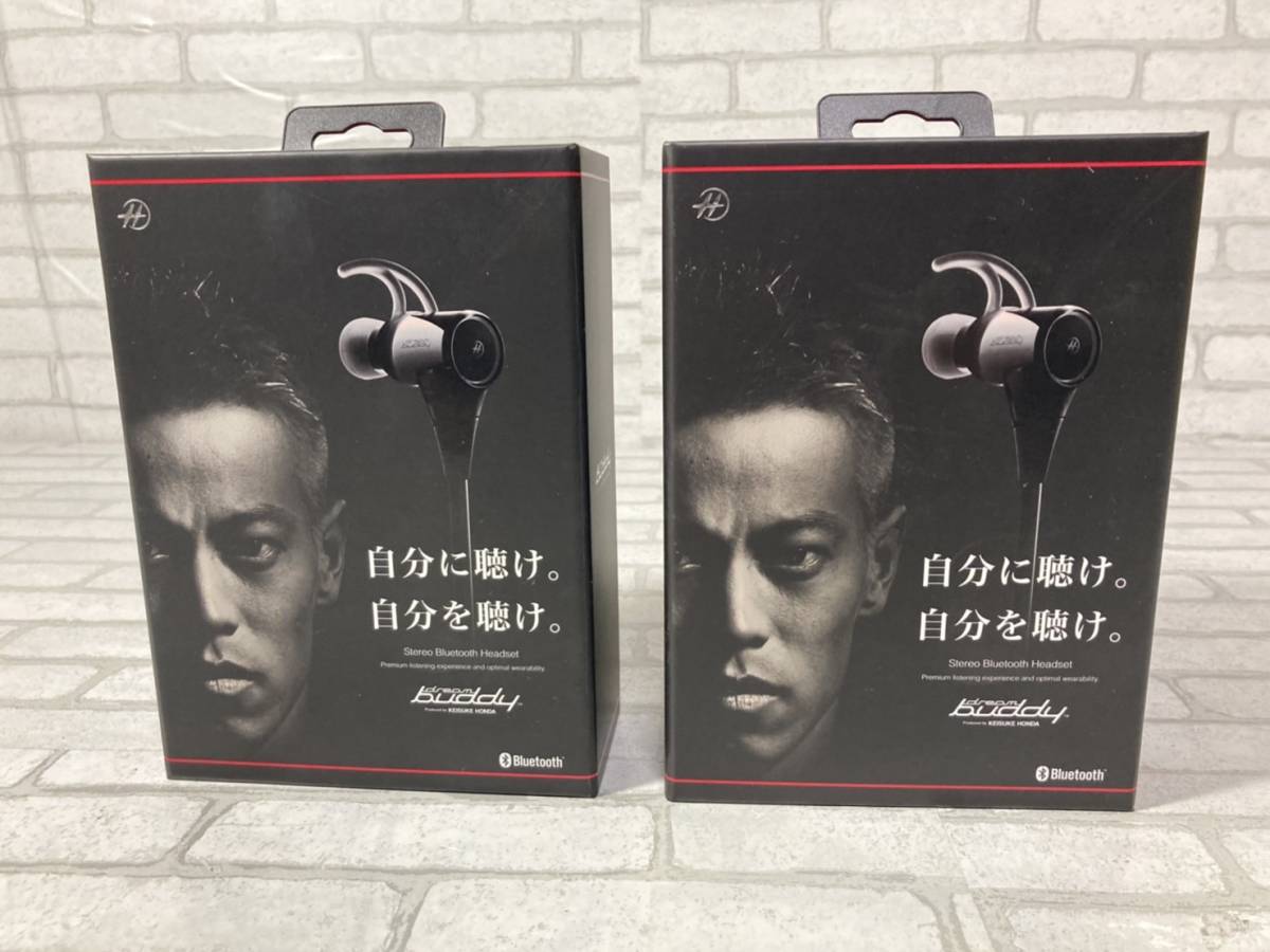【未使用】斉吉911 1円オークション 未開封品 本田圭佑プロデュース dream buddy Bluetooth ブルートゥース イヤホン ...