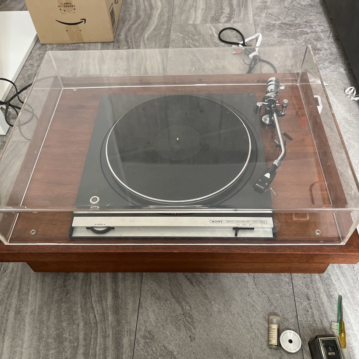 【傷や汚れあり】SONY ソニー PS-2410 2410 SERVO-CONTROLLED PLAYER SYSTEM ターンテーブル ...