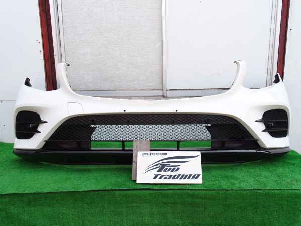 【傷や汚れあり】K7334vc ベンツ 純正 GLC X253 前期 AMG フロントバンパー グリル スポイラー付 A2538853000 ...