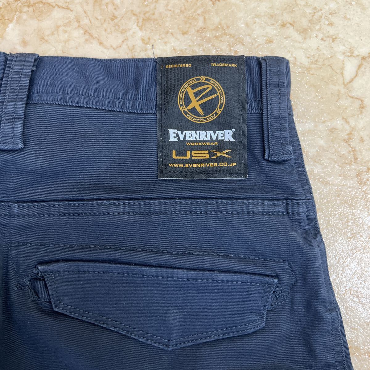 【やや傷や汚れあり】EVENRIVER USX ヘビーエクストリーム ストレッチ カーゴパンツ 紺 USX4002ワークパンツ L 作業着 仕事着 働く 男 オールシーズン 古着の落札情報詳細 ...