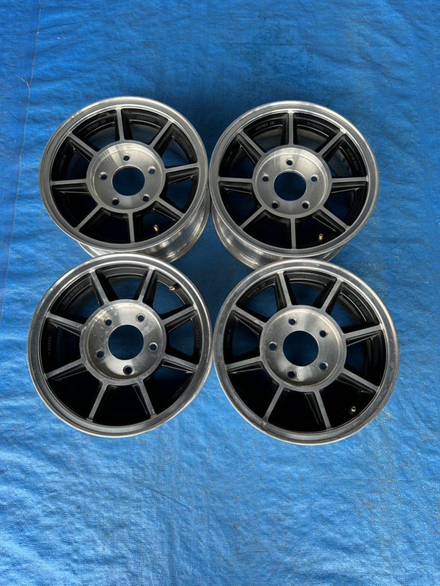 【やや傷や汚れあり】ハヤシストリート HAYASHI STREET 13インチ5.5J 5穴PCD114.3オフセット23 中古アルミホイール ...