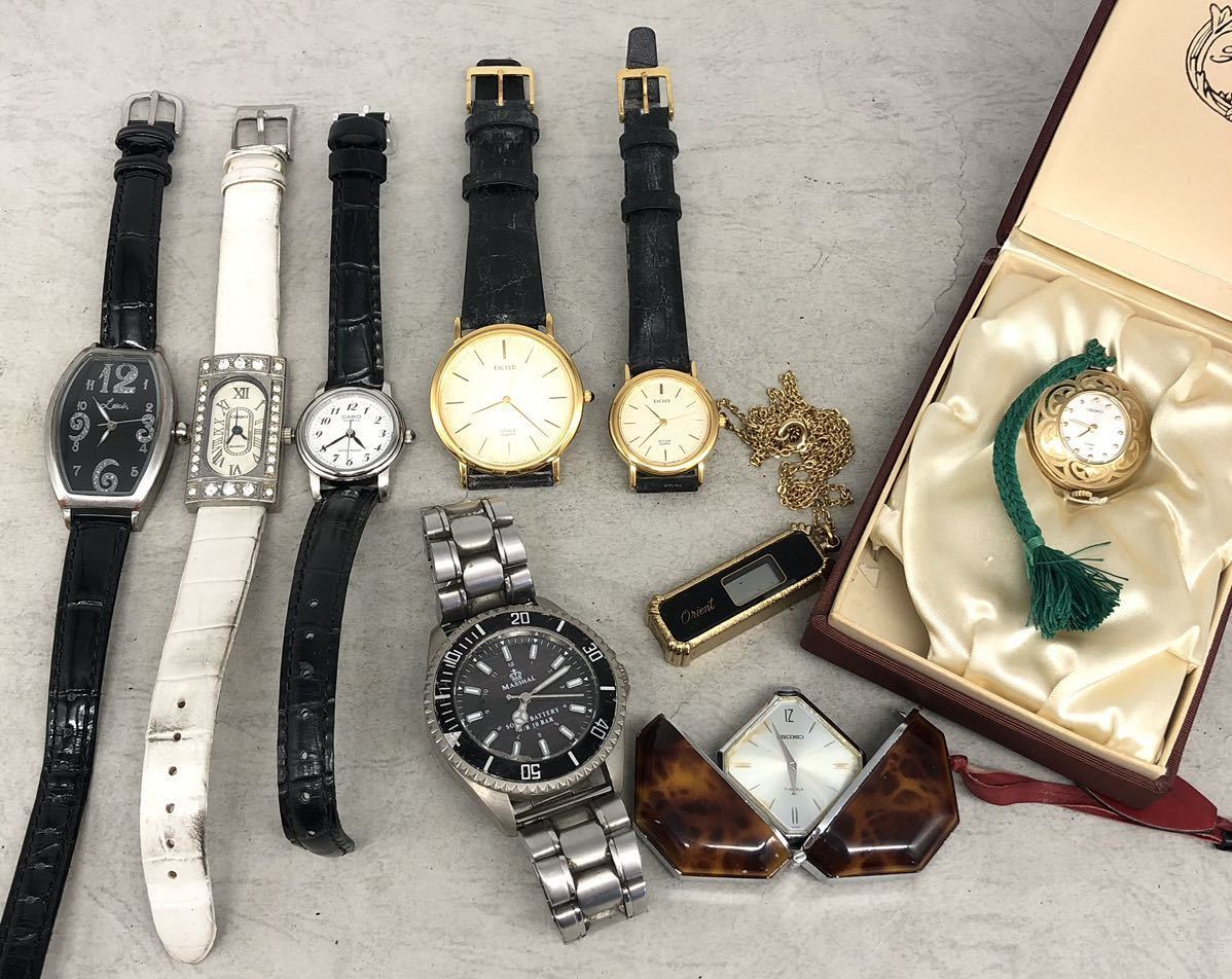 【傷や汚れあり】003 2【腕時計11点まとめ】SEIKO セイコー CITIZEN Eco-Drive シチズン MARSHAL マーシャル ...