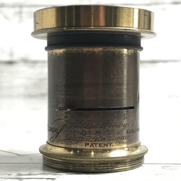 【傷や汚れあり】★希少★ J.H.Dallmeyer ダルメイヤー LONDON PERFAC F/6.3 F=10 大判 カメラ レンズ ...