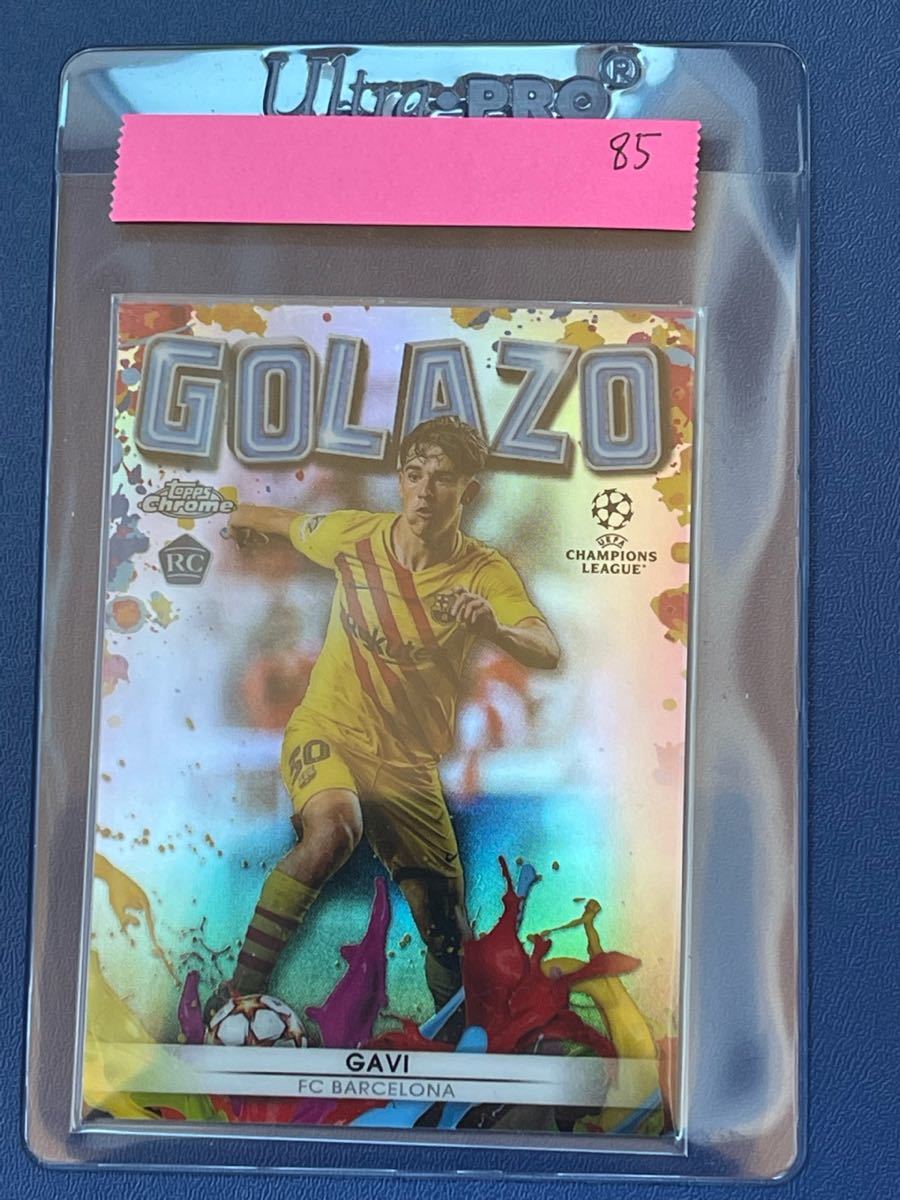 【目立った傷や汚れなし】2021-2022 Topps Chrome UEFA GAVI FC Barcelona GOLAZO Rookie ...