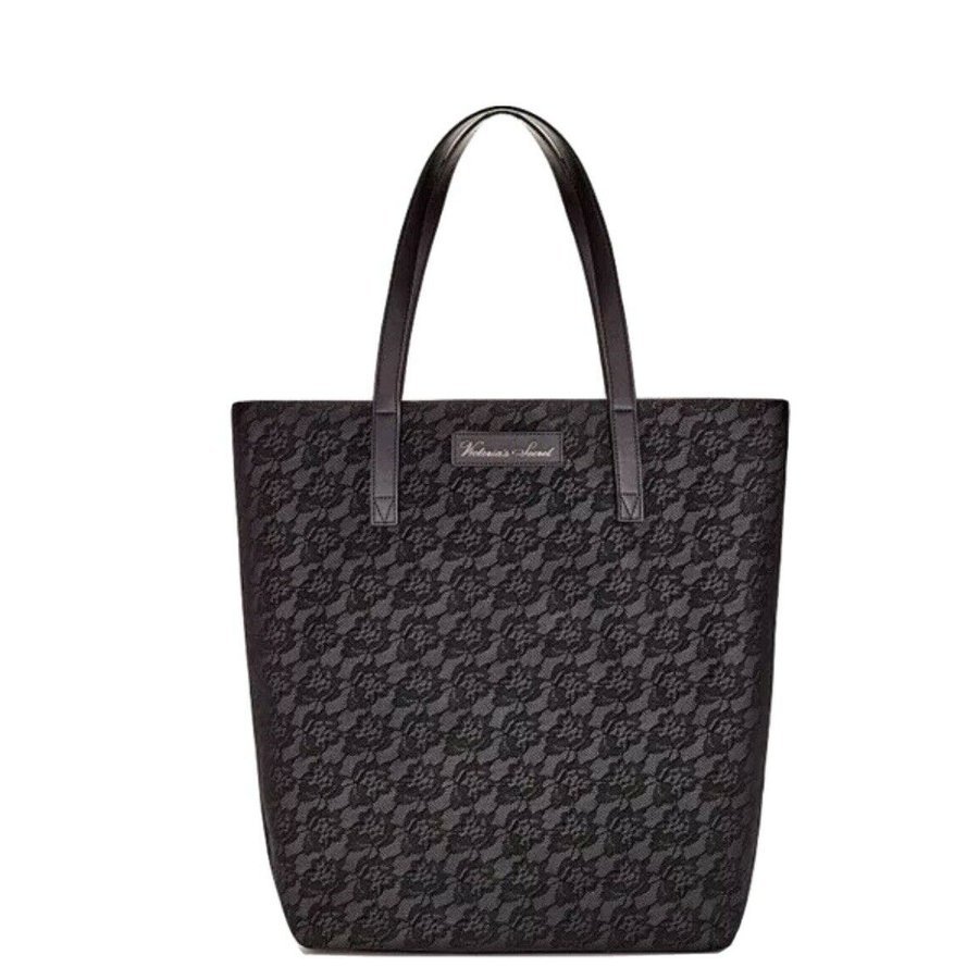 【未使用】VICTORIA'S SECRET ヴィクトリアシークレット ブラック フローラル トートバッグ 新品未開封品 送料無料の落札情報 ...