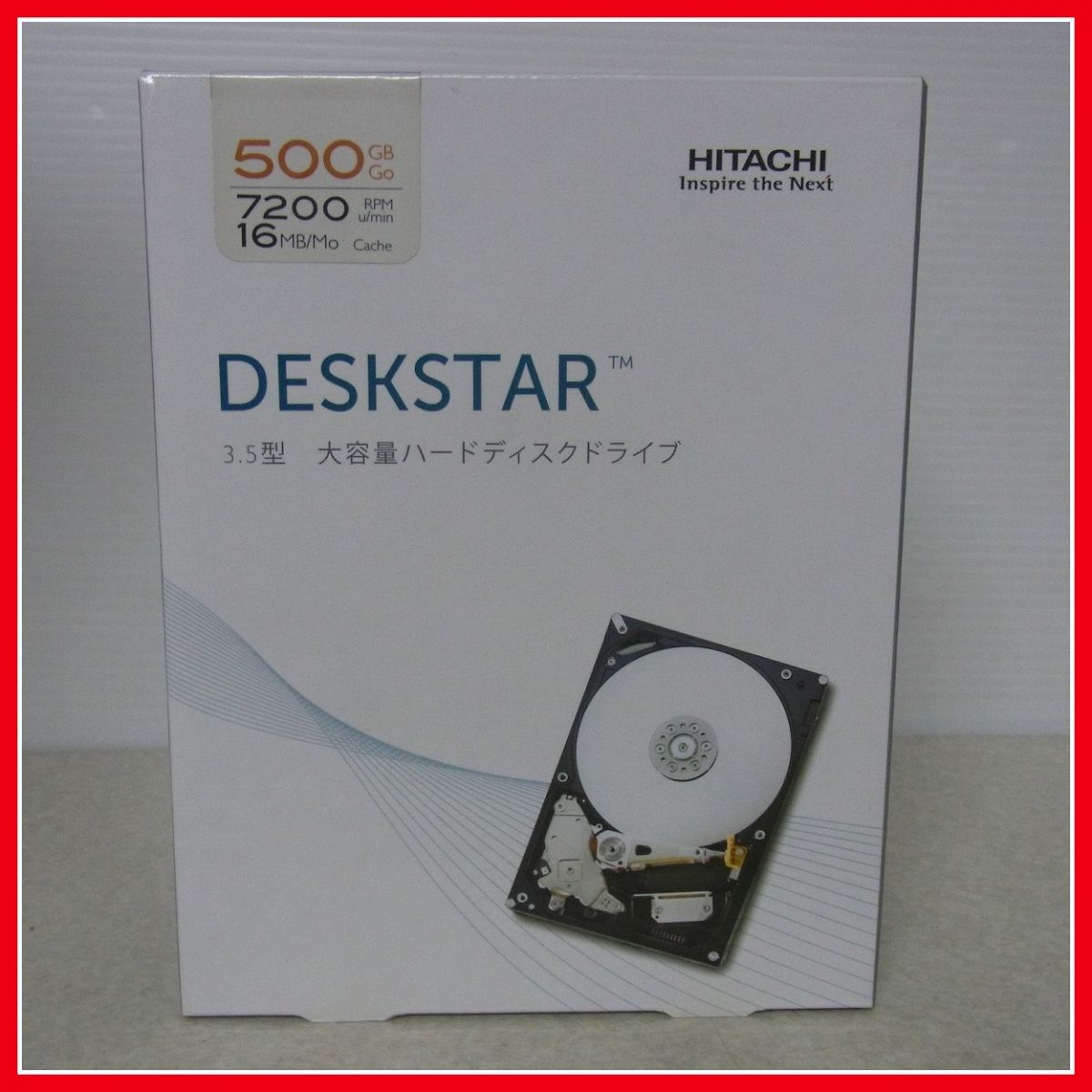 【未使用】☆未開封 HITACHI HGST Deskstar パッケージ版 0S02600 3.5inch 500GB 16MB ...