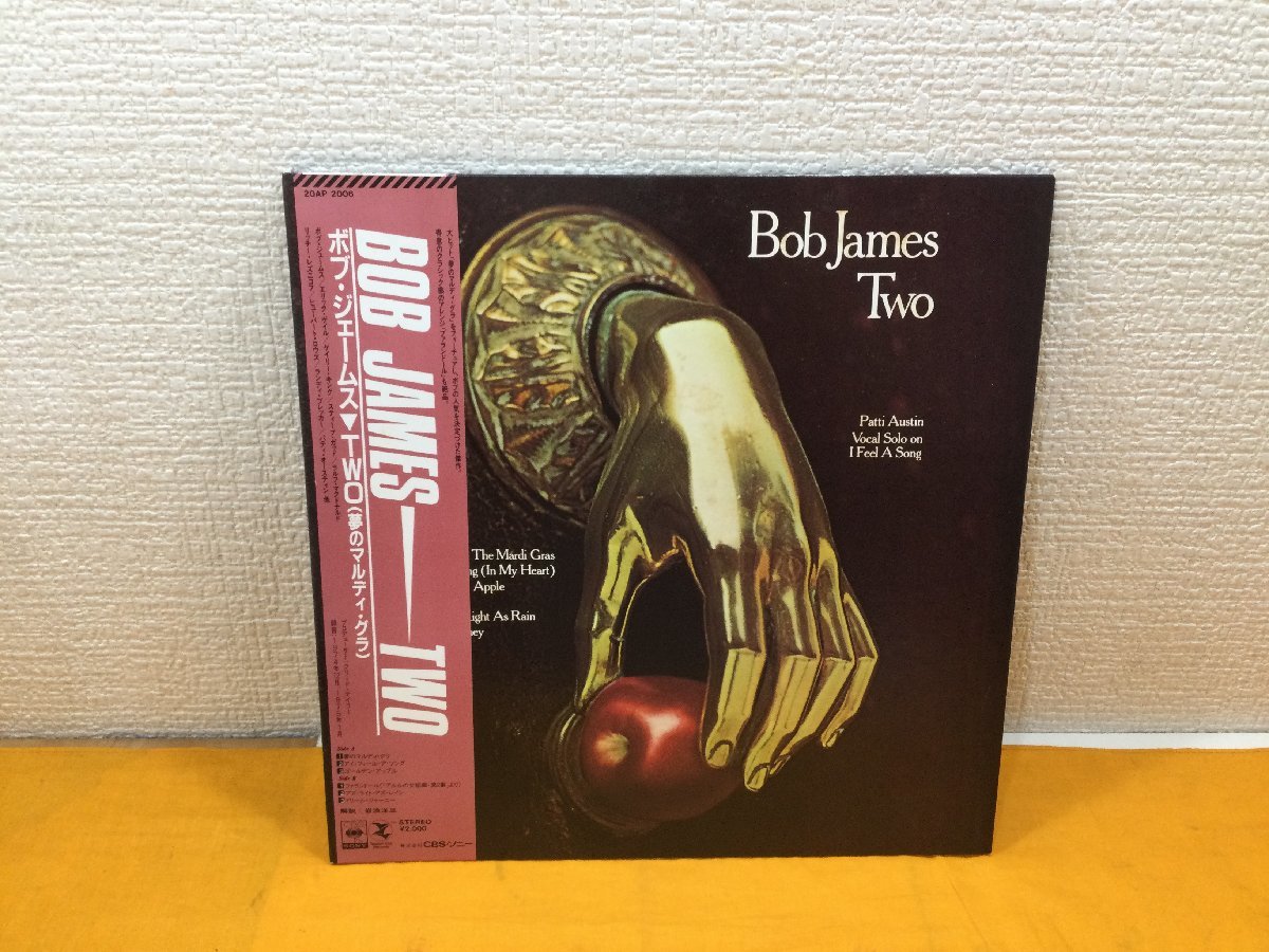 【やや傷や汚れあり】美盤 LP レコード盤 ヴィンテージ BOB JAMES/TWO “TAKE ME TO THE MARDI GRAS” ボブジェームス two 夢のマルディ・グラ/帯 ...