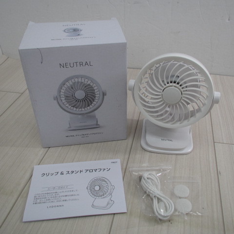 【未使用】3162PS23【未使用】ラドンナ 携帯扇風機 NEUTRAL クリップ&スタンドアロマファン 白 FN07-WHの落札情報詳細 ...