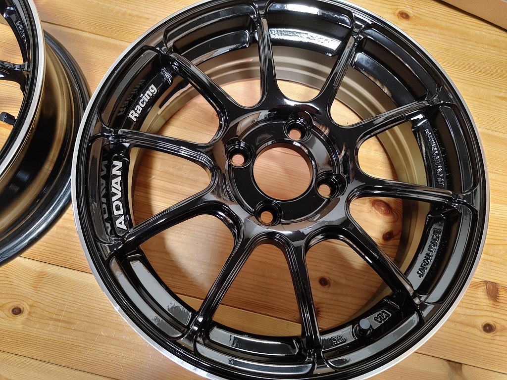【未使用に近い】アドバン レーシング RZ2 RZII ADVAN Racing RZ2 15 インチ 5.5J 4/100 +45 ...