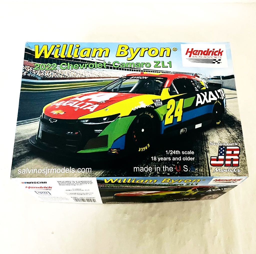 【未使用】O11梱80★サルビノス JR 1/24 NASCAR #24 Axalta William Byron 2022 Camaro ...