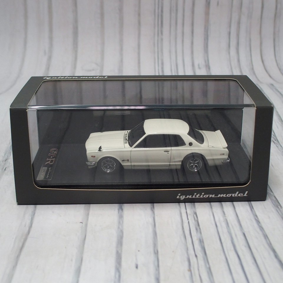 【未使用】[新品未使用] 1/43 IG0388 Nissan Skyline 2000 GT-X (GC110) Blue イグニッションモデル ignition model ケンメリ ヨン ...