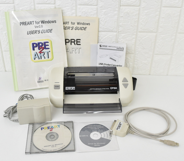【やや傷や汚れあり】【1円スタート】preart プリアート カッティングプロッター CP150 プロッター ステッカー ポスター 看板 ...