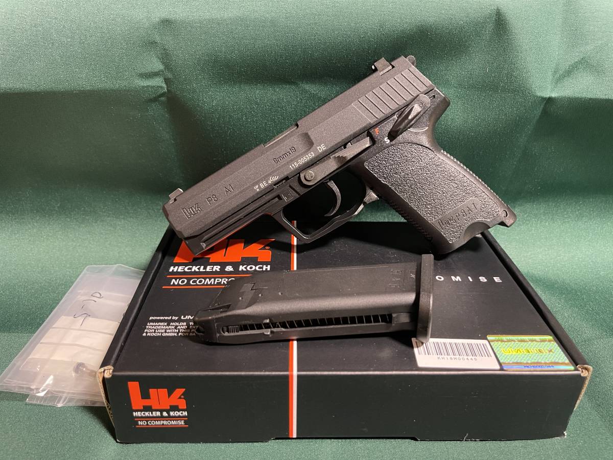 【目立った傷や汚れなし】UMAREX H&K P8A1 ガスブローバックピストル 日本仕様 美品 ウマレックス JAPAN Ver. HK ...