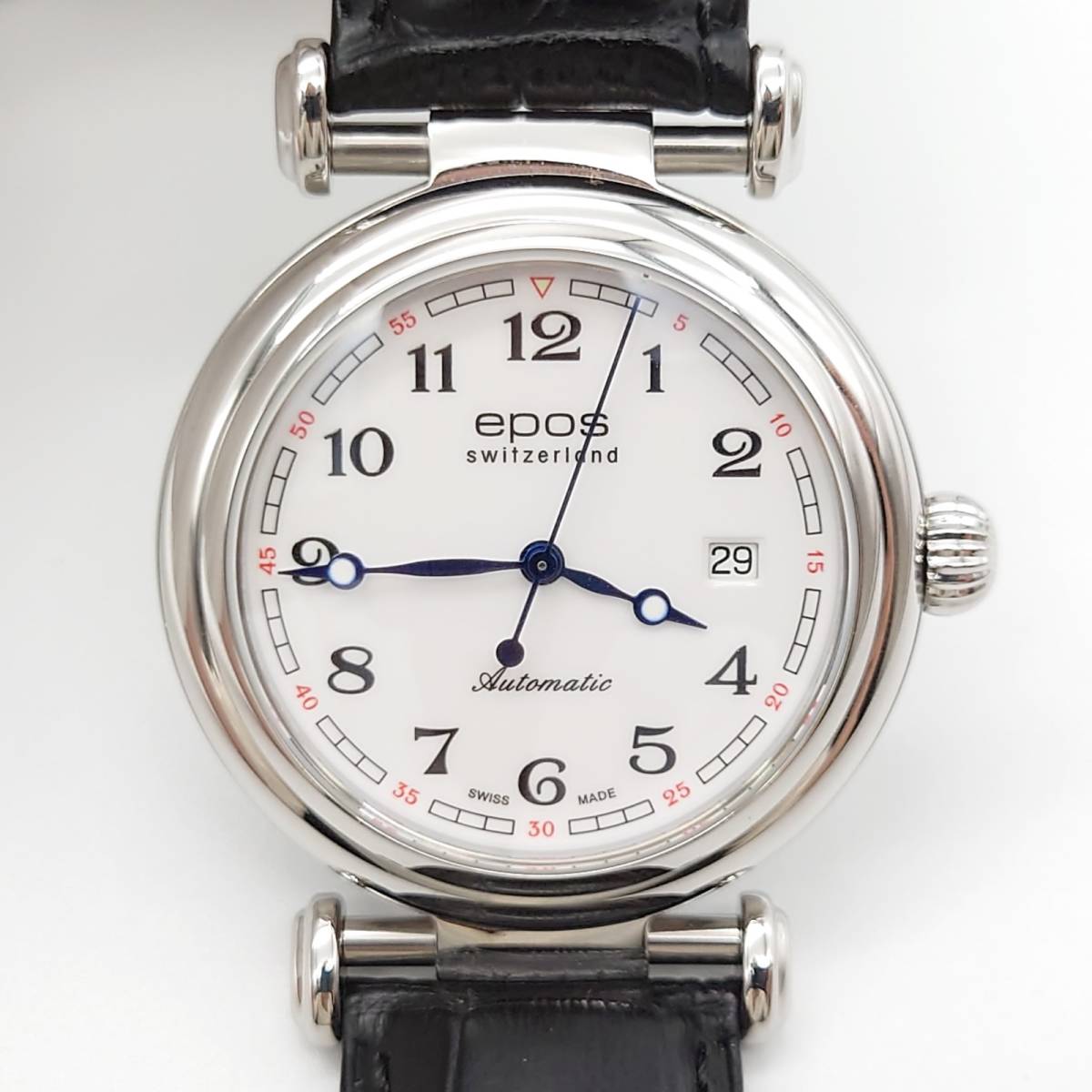 【やや傷や汚れあり】61525 動作OK エポス epos switzerland 腕時計 オートマ 自動巻 Automatic デイト 3430/0397 5ATM メンズの落札情報詳細 ...