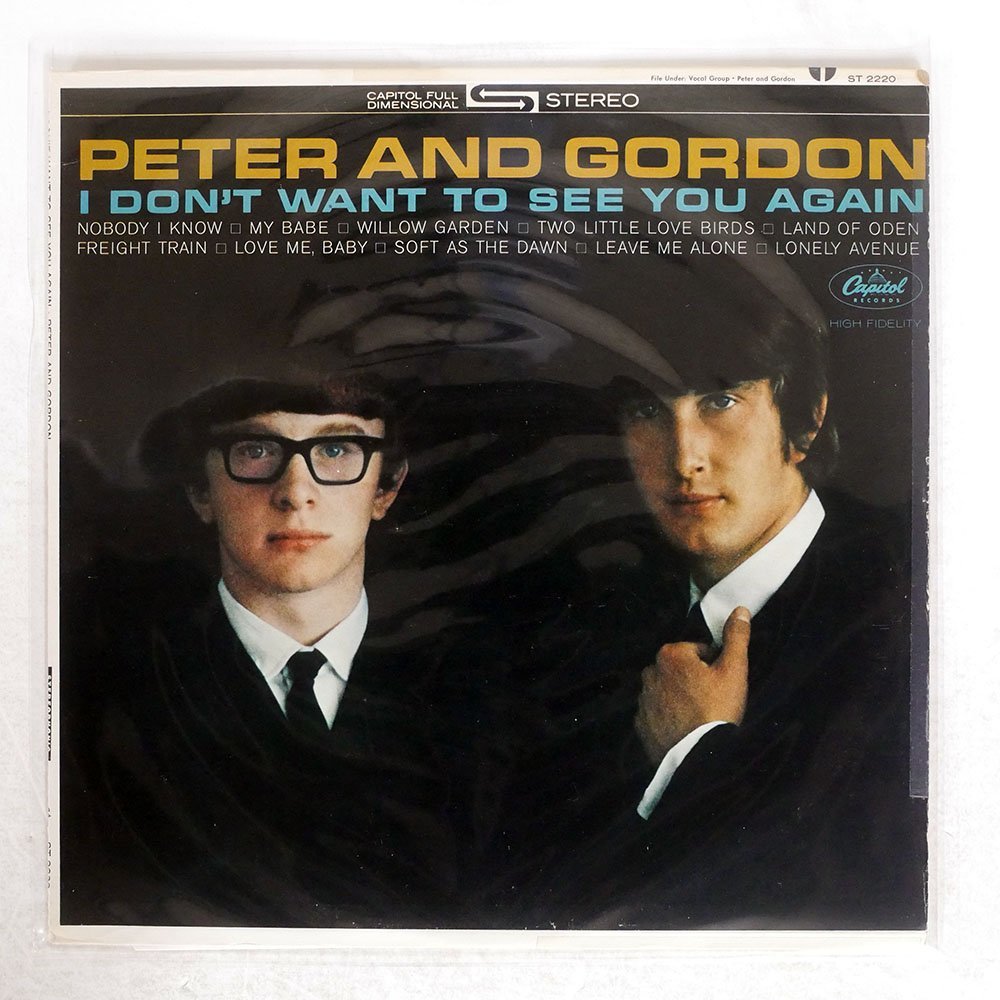 【やや傷や汚れあり】米 PETER AND GORDON/I DON'T WANT TO SEE YOU AGAIN/CAPITOL ...