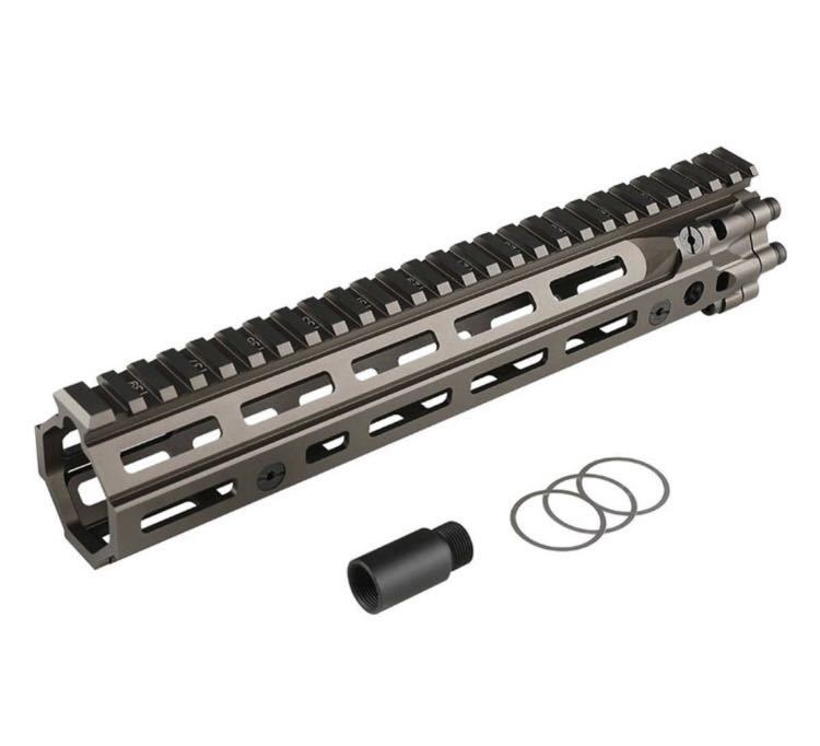 【未使用】AIRSOFT ARTISAN Daniel Defenseタイプ MK18 10.5 MLOK RISⅢハンドガード トレポン ...