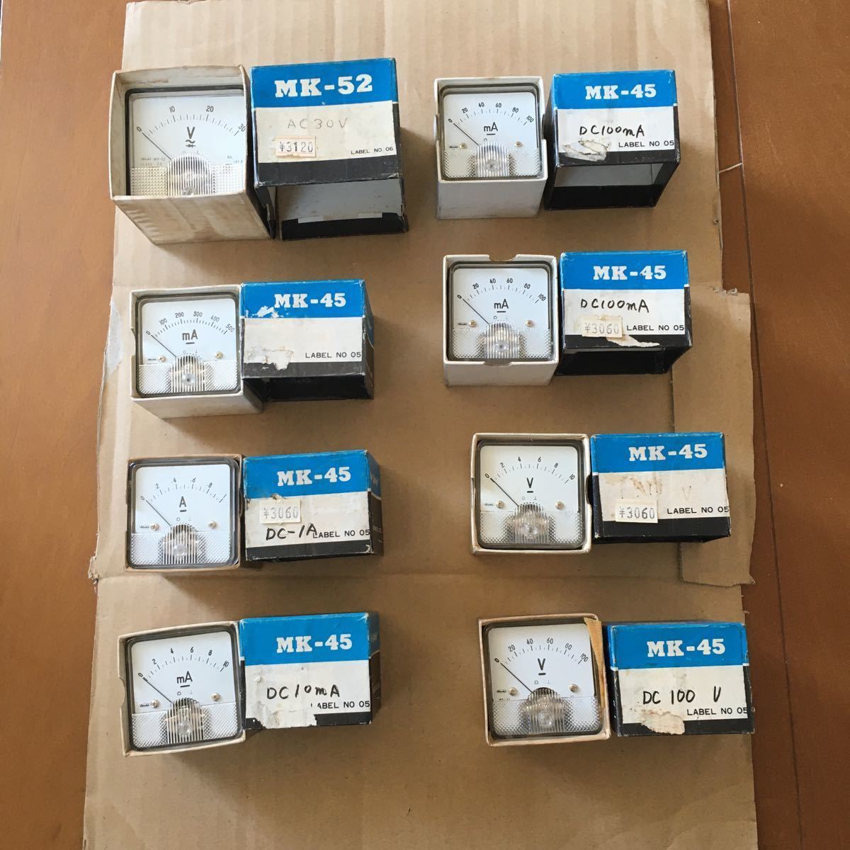 【未使用】※013 電気店在庫品 未使用品 HIOKI パネルメーター MK-52×1点+MK-45×7点まとめて V A ma メーターの落札情報詳細 - Yahoo!オークション落札価格 ...