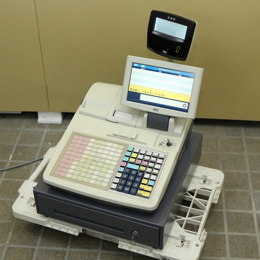【やや傷や汚れあり】東芝テック TEC 電子レジスター FS-2055 業務用 店舗 テックレジスターの落札情報詳細 - ヤフオク落札価格検索 オークフリー