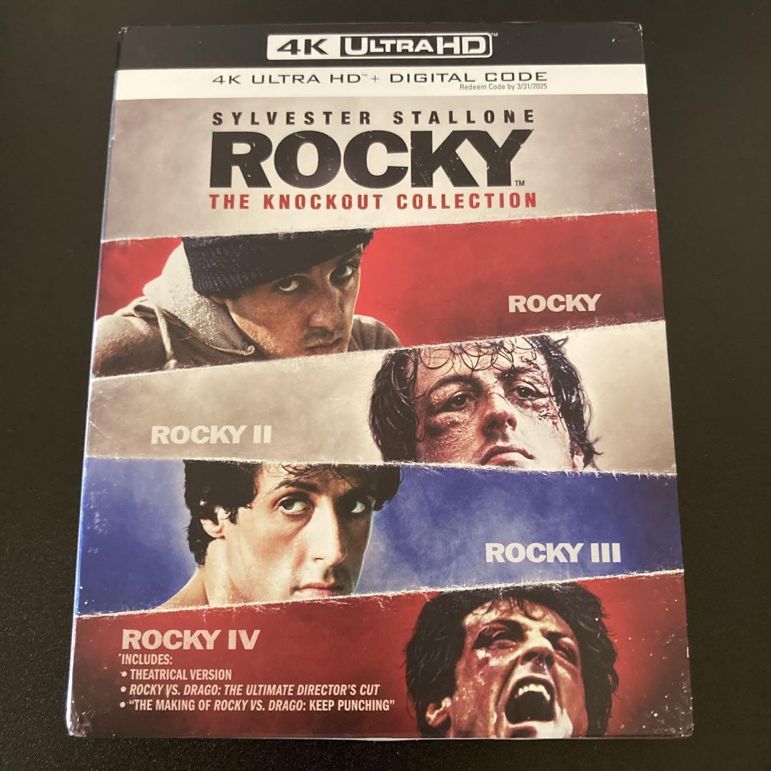 【目立った傷や汚れなし】ロッキー ザ・ノックアウト・コレクション 4K UHD 海外版 日本語有り Rocky: The Knockout ...
