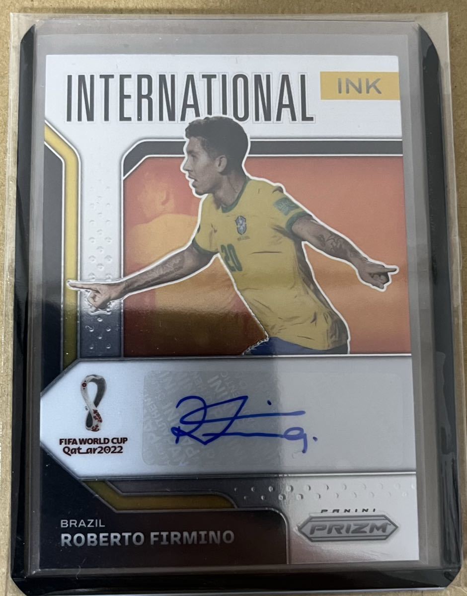 【未使用】2022 Panini Soccer Prizm World Cup ROBERTO FIRMINO Autograph フィルミー ...