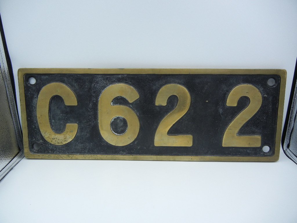 【傷や汚れあり】《レトロ》鉄道プレート 国鉄 蒸気機関車 C622【西】の落札情報詳細 - Yahoo!オークション落札価格検索 オークフリー