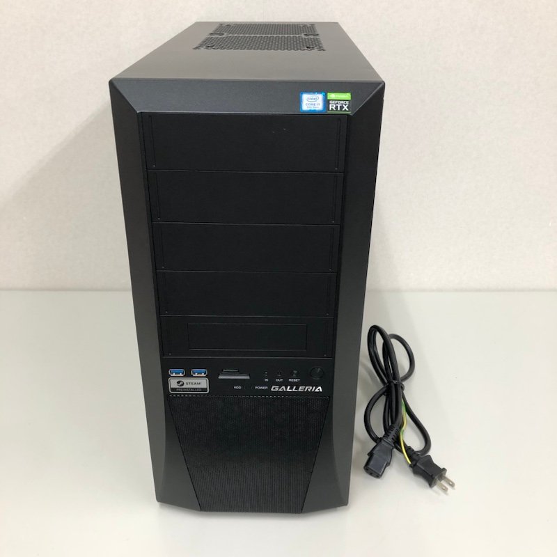 【やや傷や汚れあり】Thirdwave GALLERIA XF デスクトップPC Win 11 Home Core i7-9700K 3.60GHz GeForce RTX 2070 8GB ...