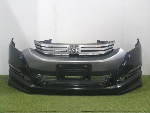 【全体的に状態が悪い】★ホンダ ZE2 インサイト 純正 フロントバンパー 無限 MUGEN ムゲン フロントアンダースポイラー付 ブラック ...