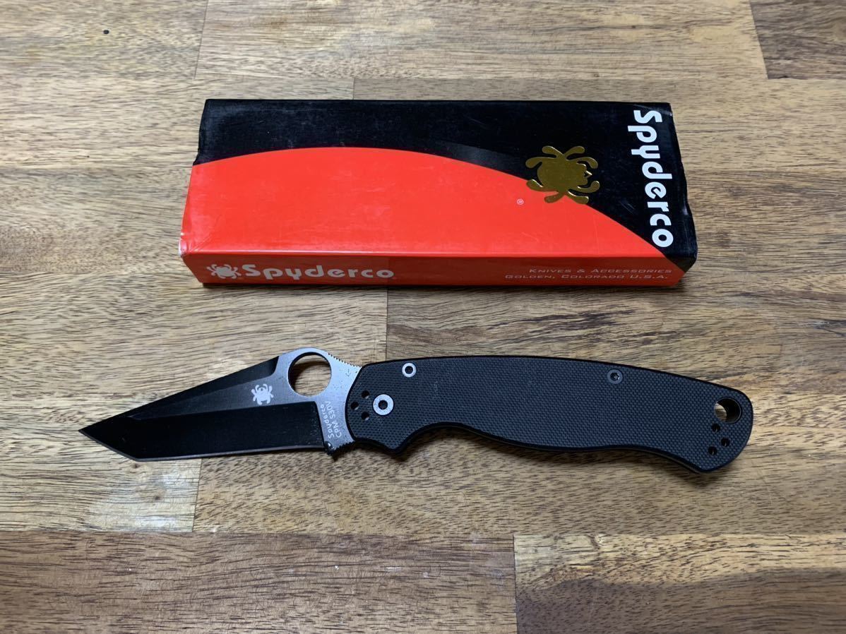 【未使用】Spyderco C81 タント ブラック ① スパイダルコの落札情報詳細 - ヤフオク落札価格検索 オークフリー
