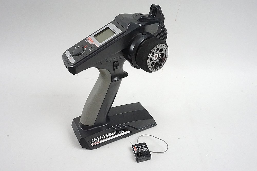 【やや傷や汚れあり】KYOSHO 京商 Syncro シンクロ KT-331P 2.4GHz FHSS プロポ / KR-331 3ch 2.4G レシーバー 送受信機セット ※本体のみの落札 ...