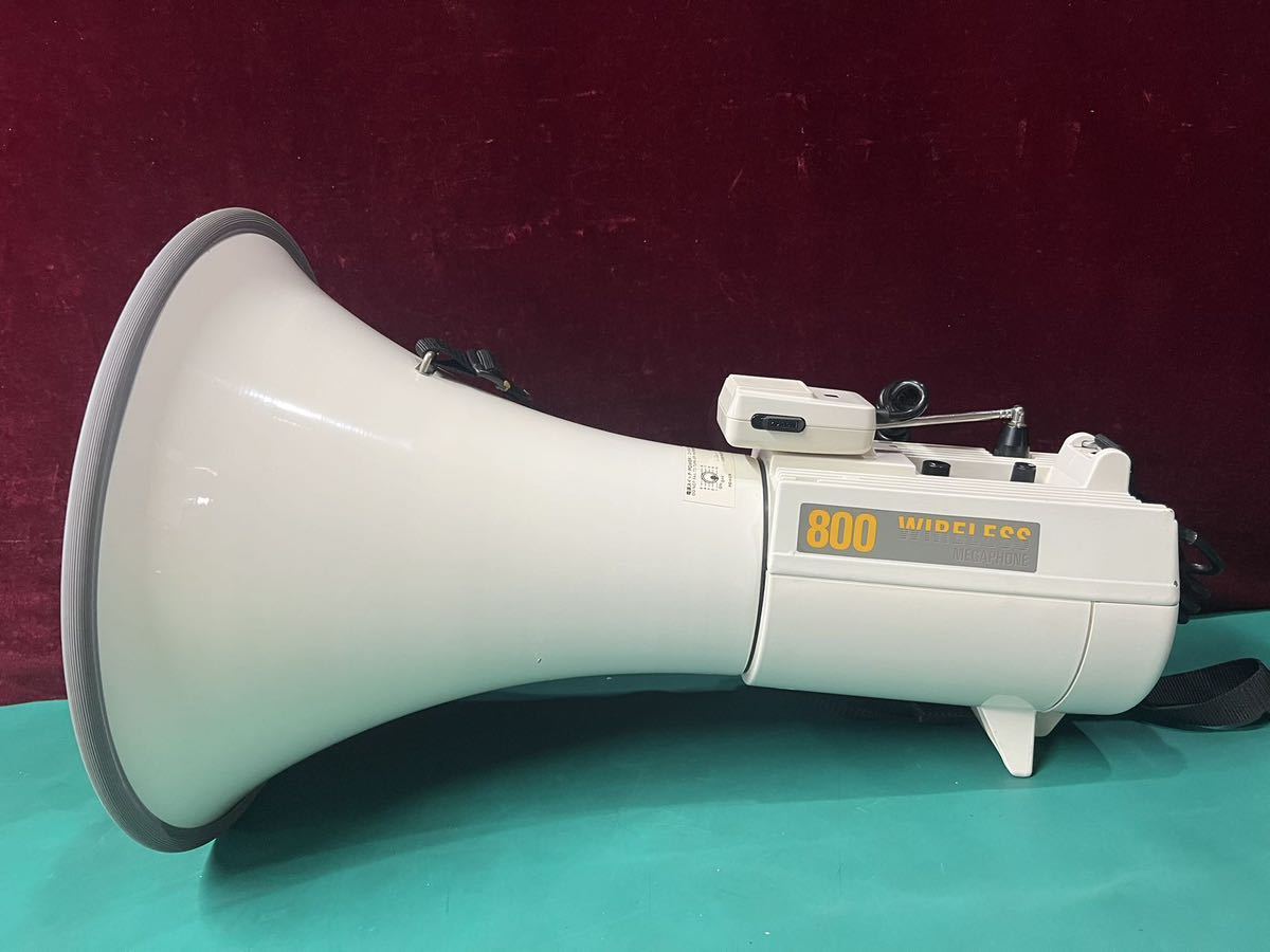 【傷や汚れあり】TOA ワイヤレスメガホン WIRELESS MEGAPHONE ER-81W 拡声器 スピーカー 音響 動作OK (160s ...