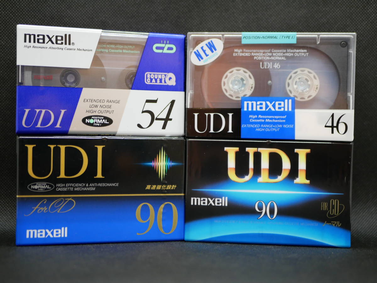 【未使用】未開封 maxell UDⅠ 46 54 90x2 歴代ノーマルカセットテープ4本セットの落札情報詳細 - ヤフオク落札価格検索 オークフリー