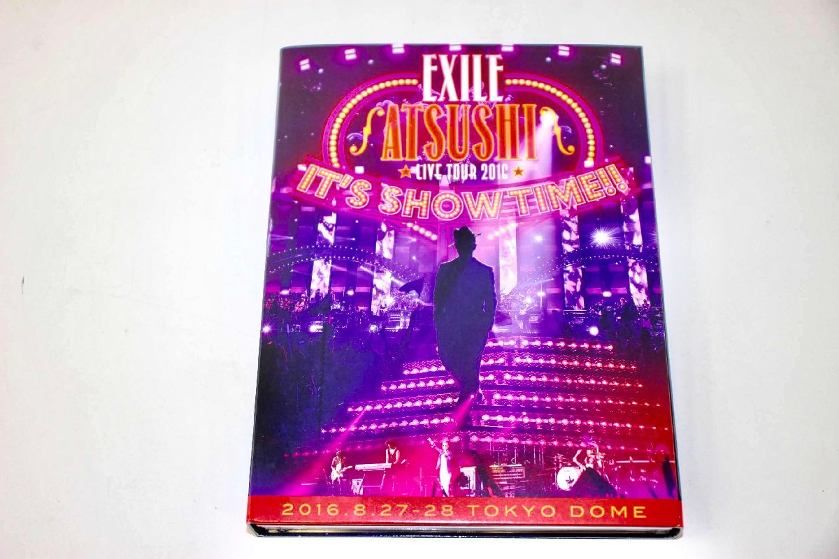 【やや傷や汚れあり】【1円スタート】17H2129 EXILE エグザイル ATSUSHI LIVE TOUR 2016 IT'S SHOW TIME!! blu-ray Disc 3枚組の ...