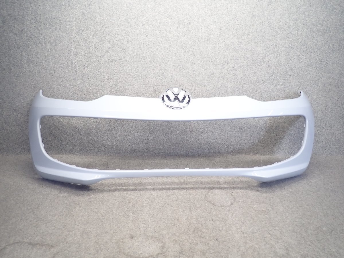 【傷や汚れあり】VW ワーゲン アップ UP AACHY 純正 フロントバンパー ホワイト系 1S0807221B 1S0 807 221 B ...
