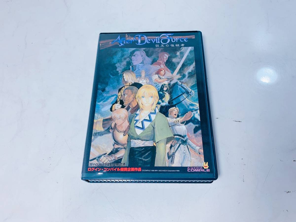 【傷や汚れあり】動作品 After Devil Force アフターデビルフォース 狂王の後継者 PC ゲームソフト Windows95 98 CD-ROM 保存ケース 付 ...