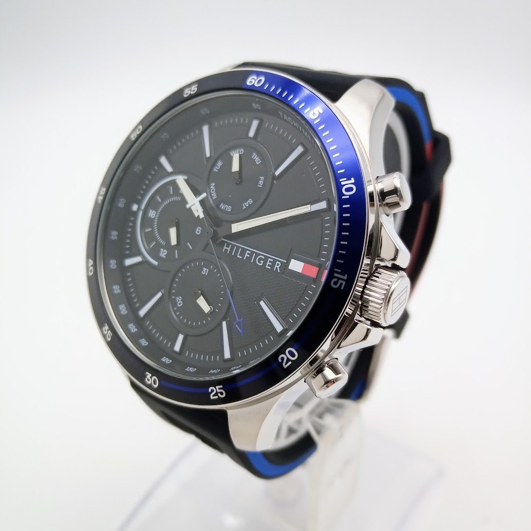 【目立った傷や汚れなし】0148〇/トミー ヒルフィガー 腕時計 1791724 アナログ クオーツ式 マルチファンクション機能 搭載 30m ...