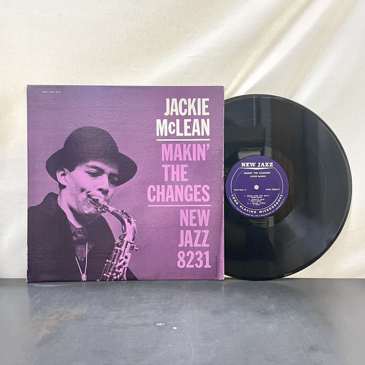 【やや傷や汚れあり】☆LP☆NEW JAZZ 8212☆両面RVG刻印☆深溝 D.G.☆コーティングジャケ☆JACKIE McLEAN McLEAN'S SCENE ジャッキー・マクリーン ...