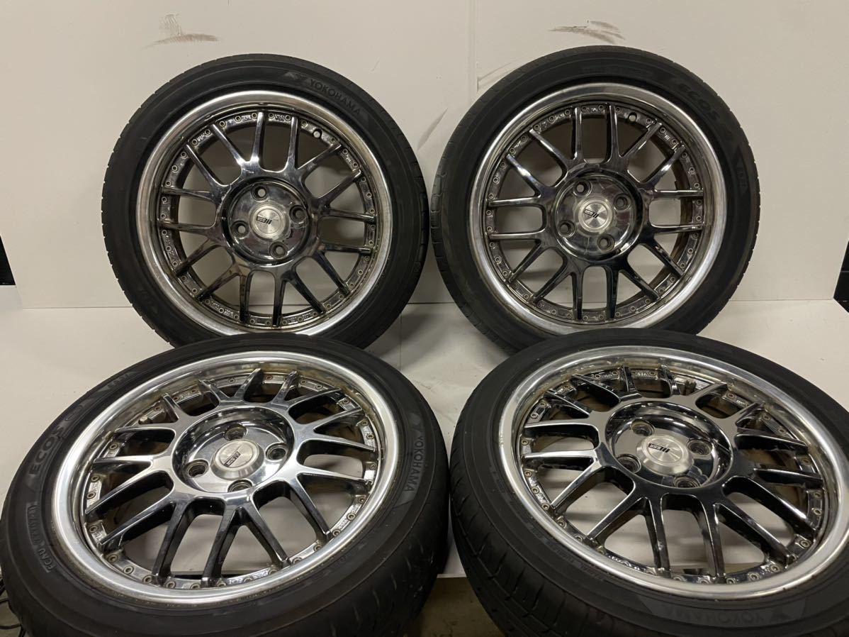 【傷や汚れあり】タナベ SSR MS1-R 15インチタイヤホイール4本セット中古 PCD100-4H 5.5J＋45 軽に レア 165 50R15 プロフェッサーの落札情報詳細 ...