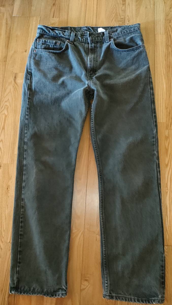 【目立った傷や汚れなし】色落ち雰囲気最高 90s USA製 ブラックデニム 黒 リーバイス 505 ゴールデン34×30 オリジナルレングス ビンテージ Levi''s サルファ 501の落札 ...