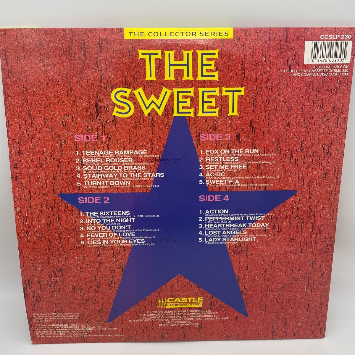 【やや傷や汚れあり】【UK盤】スウィート/The Sweet/Collection/LP/レコード/の落札情報詳細 - Yahoo ...