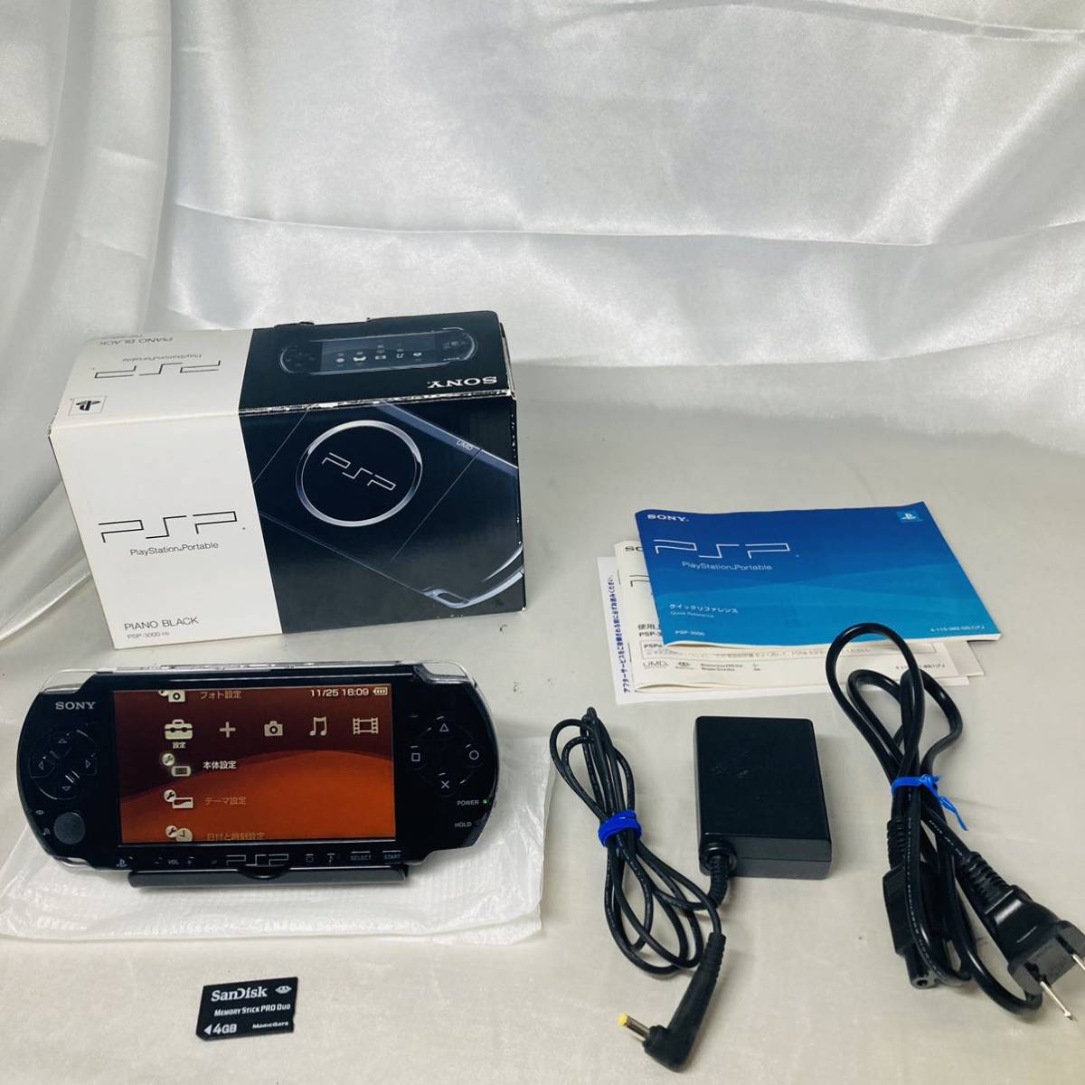 【やや傷や汚れあり】★1円〜 美品 動作品 付属品完備 SONY PSP PSP-3000 PB ピアノブラック本体 SONY ...