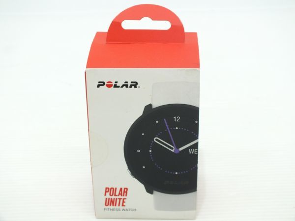 【傷や汚れあり】n2391 POLAR ポラール Unite フィットネスウォッチ ホワイト S-Lサイズ 90081803 [105 ...