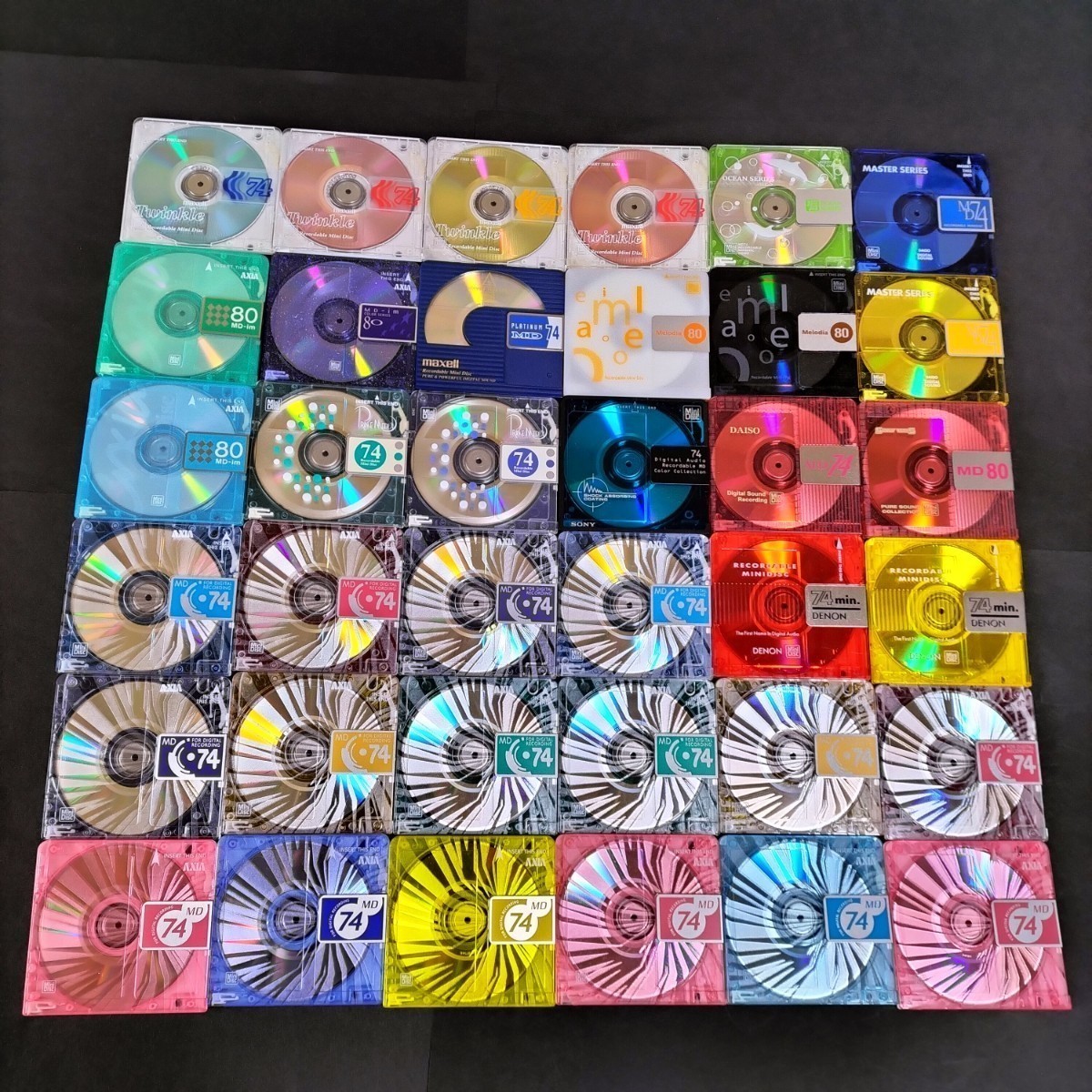 【やや傷や汚れあり】【初期化済36枚】MDディスク★MD Mini Disc★ミニディスク★PLATINUM★Twinkle★MD-im ...