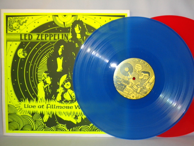 【やや傷や汚れあり】LED ZEPPELIN/LIVE AT FILLMORE WEST, 1969 RED＆BLUE-COLOR 2LPの ...