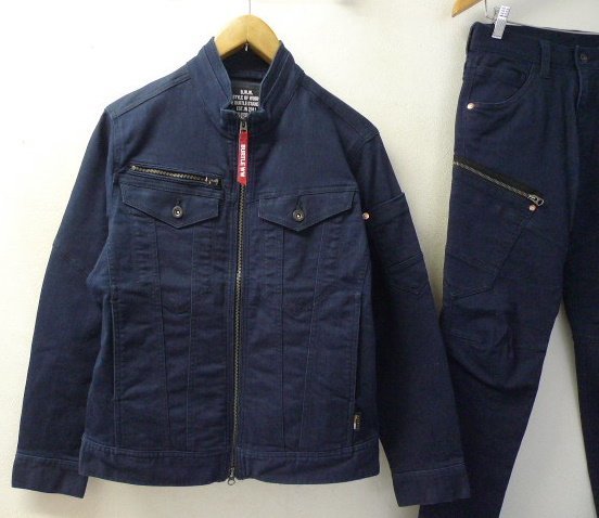【目立った傷や汚れなし】 BURTLE バートル WW 5001 美品 作業機 デニム ジャケット パンツ ワーク セットアップ INDIGO サイズM/Sの落札情報詳細 - ヤフオク落札価格 ...