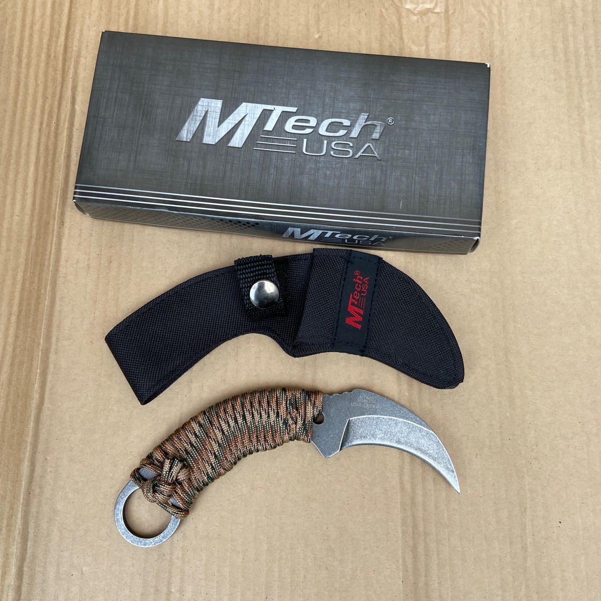 【傷や汚れあり】アウトドアナイフ サバイバルナイフ 薪割り キャンプ ハイキング 野外登山 MTech MT-008sの落札情報詳細 - ヤフオク落札価格検索 オークフリー