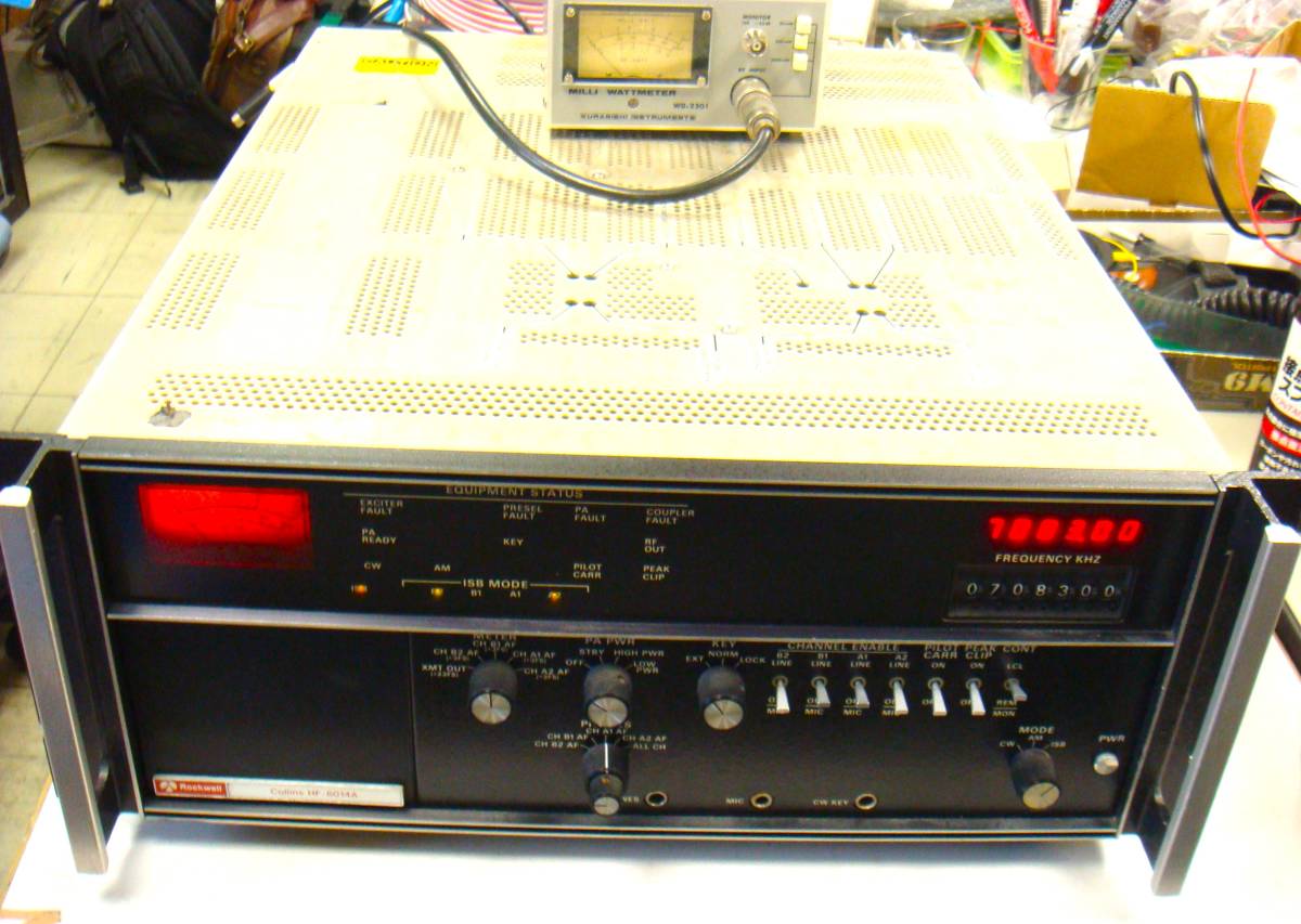 【目立った傷や汚れなし】ROCKWELL COLLINS コリンズ 80シリーズ 送信機 HF-8014A 動作品の出品です。の落札情報詳細 ...