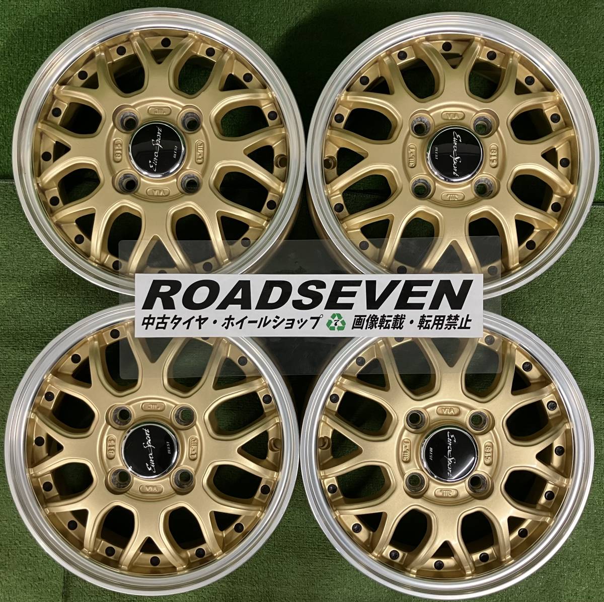 【やや傷や汚れあり】★BLEST ユーロスポーツ タイプ815 12インチ 12×4J +43 PCD100 4H/4穴 ハブ:約73mm 4 ...