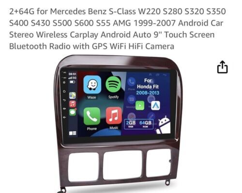 【やや傷や汚れあり】Android Car Stereo For Mercedes-Benz S-Class W220 (S280 S320 S350 S400 S430 S500 海外 即決 ...