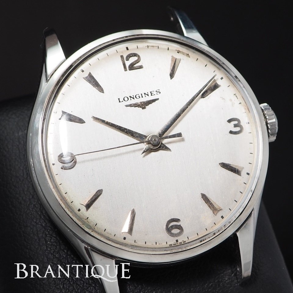 【やや傷や汚れあり】【名機Cal.12.68zs搭載 動作品ジャンク扱い 希少】 LONGINES ロンジン 8035-5 手巻 SS ...