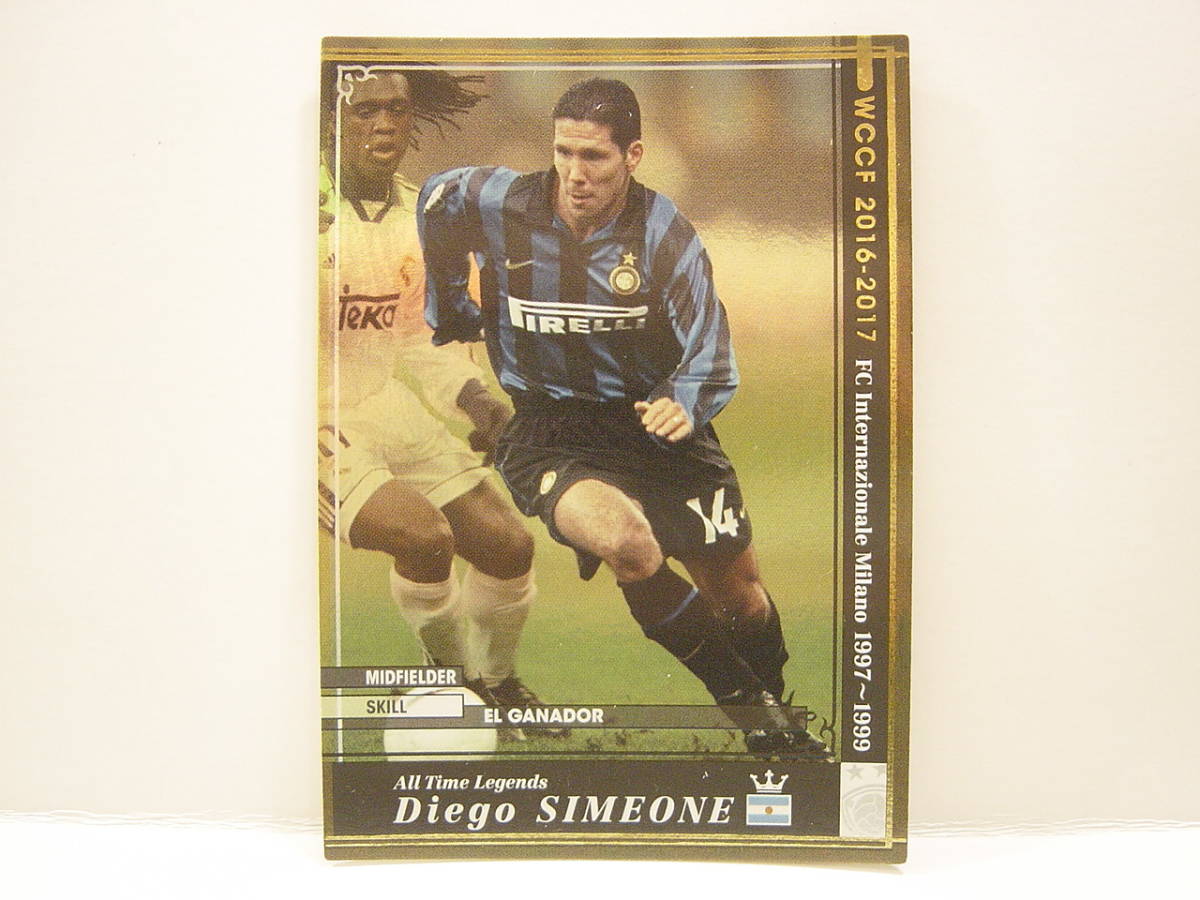 【目立った傷や汚れなし】 WCCF 2016-2017 ATLE-EXT ディエゴ・シメオネ Diego Simeone 1970 Argentina FC Inter Milano 1997 ...